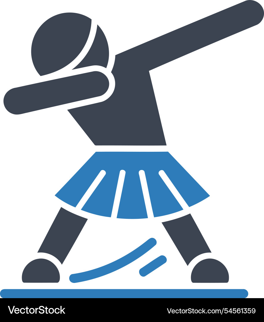 Dance step motion icon Royalty Free Vector Image