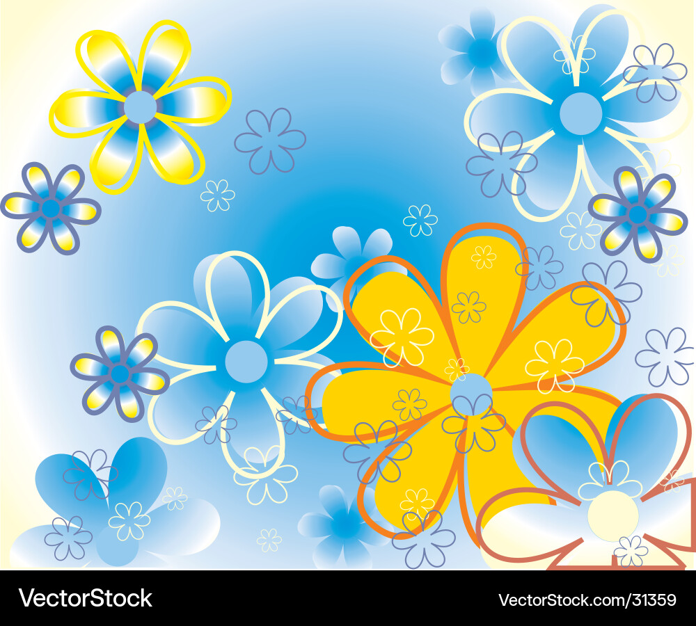 Flowers background Royalty Free Vector Image - VectorStock