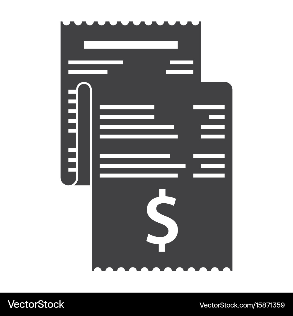 Rechnung Rechnungen Symbol Lizenzfreies Vektorbild