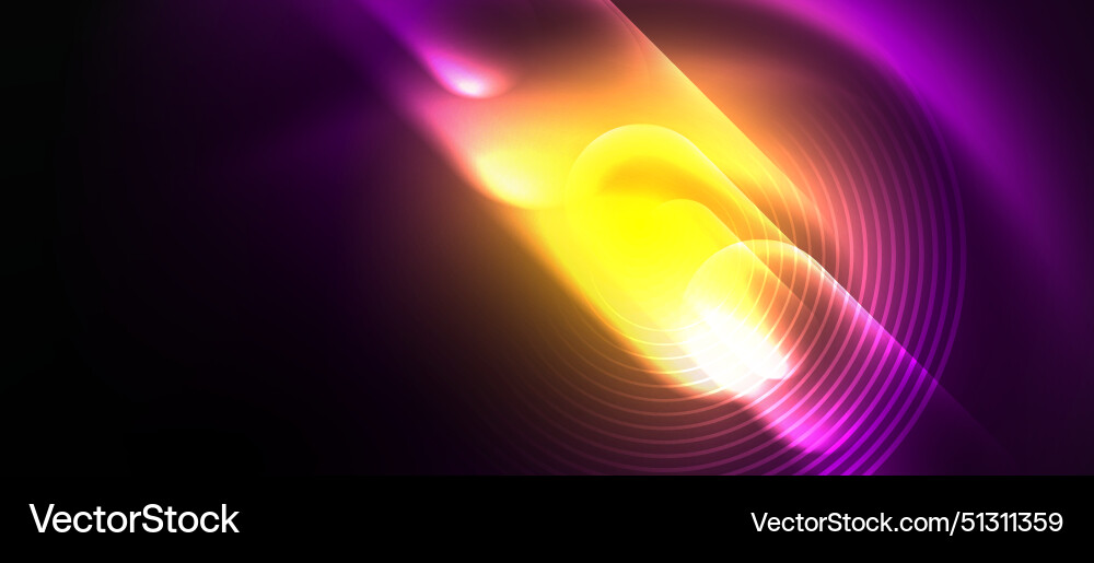 Shiny color neon glowing design Royalty Free Vector Image