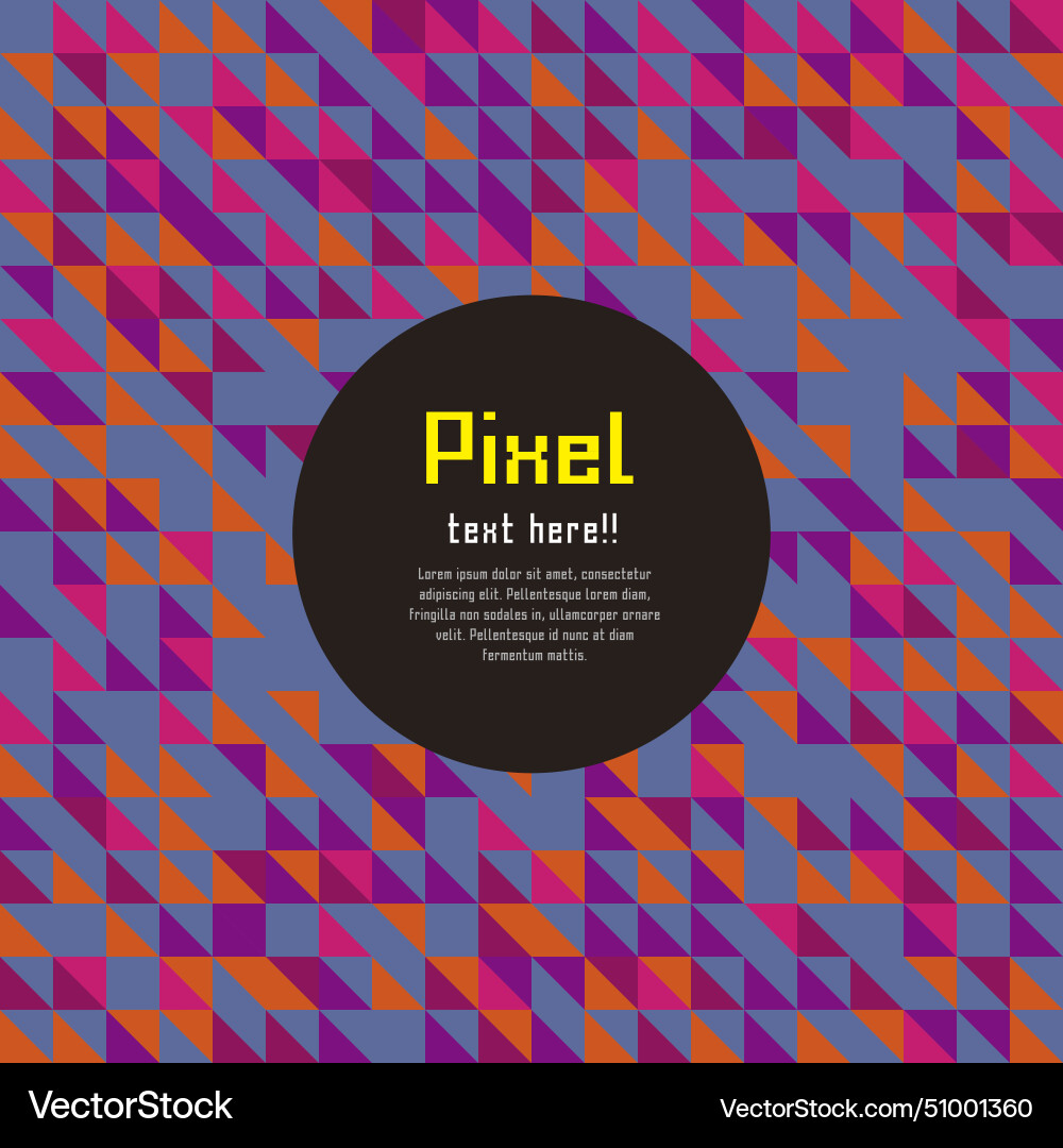 Abstract modern pixel background with bow knot Vector Image