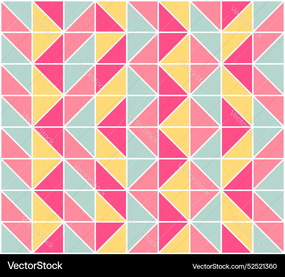 Flat mosaic pattern Royalty Free Vector Image - VectorStock