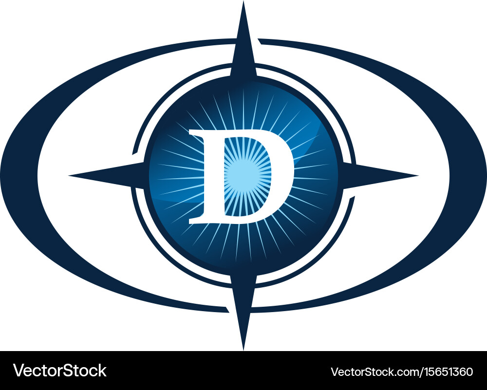 Insights guide initial d Royalty Free Vector Image