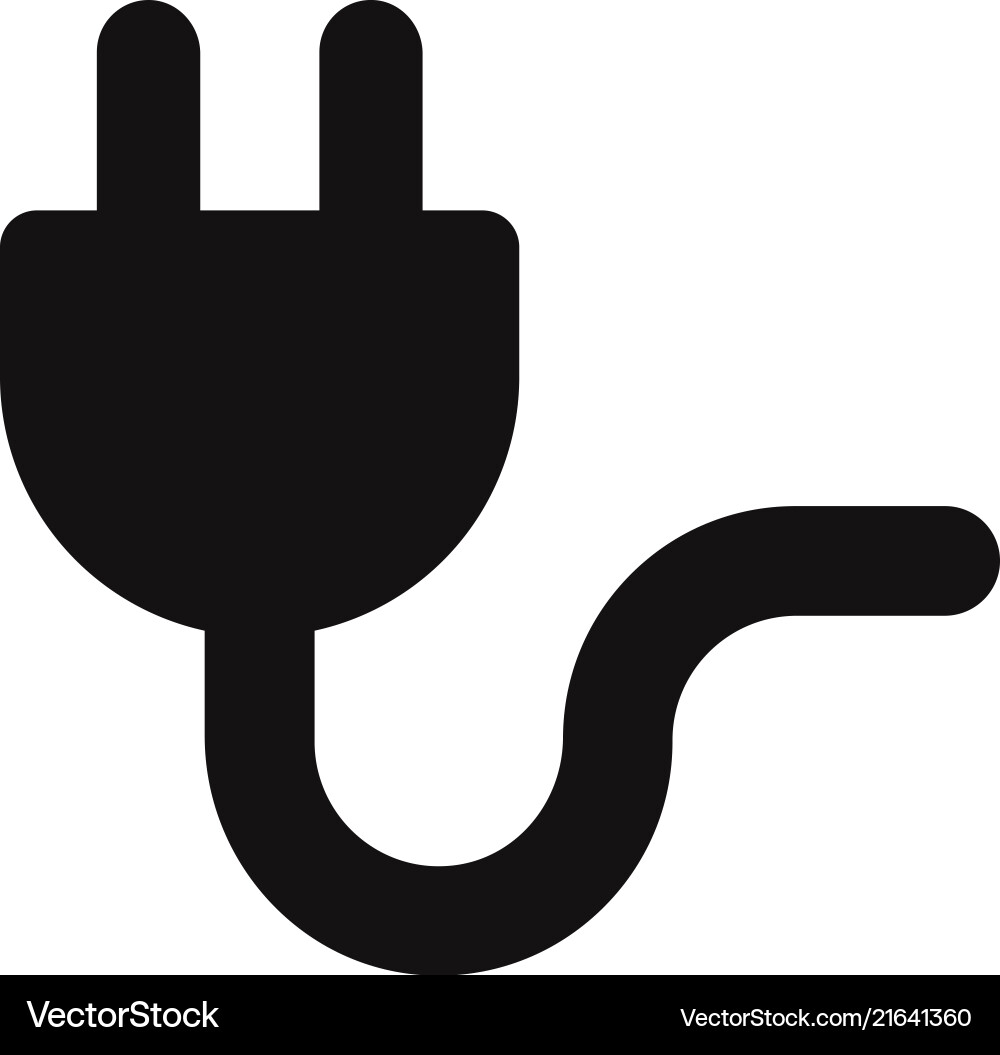 Power Plug Icon Royalty Free Vector Image - VectorStock