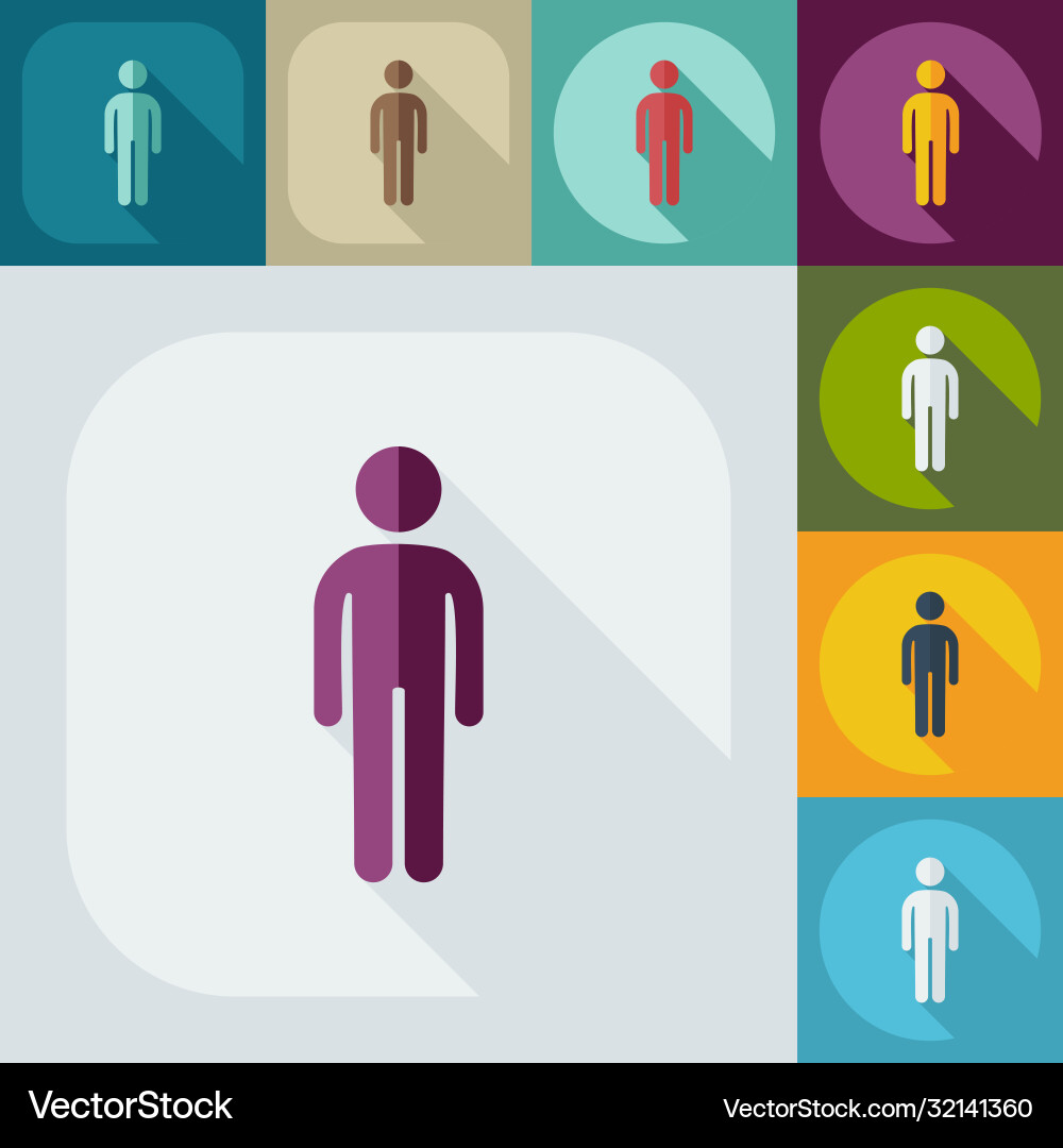 Stick figure a man Royalty Free Vector Image - VectorStock