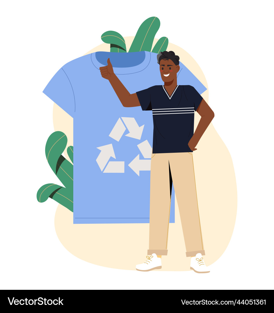 Eco friendly clothing concept Royalty Free Vector Image