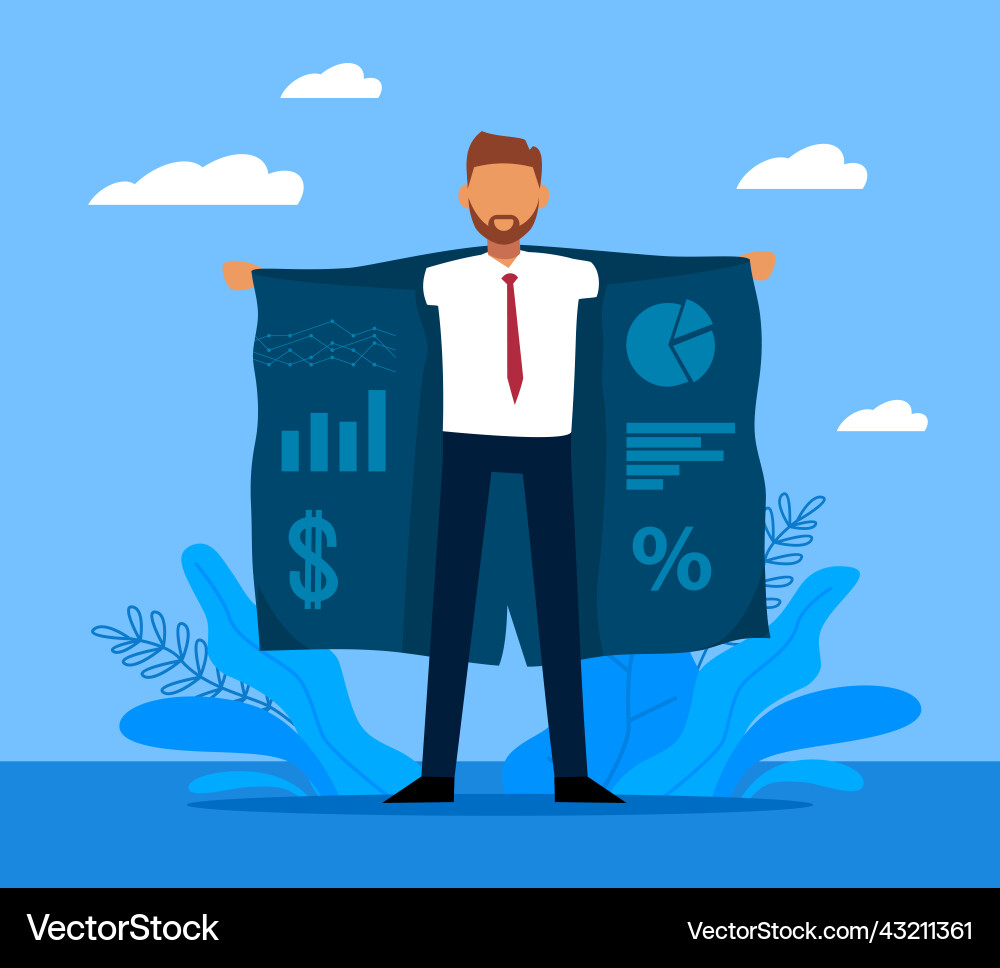 Illegal trade in commercial data contraband Vector Image