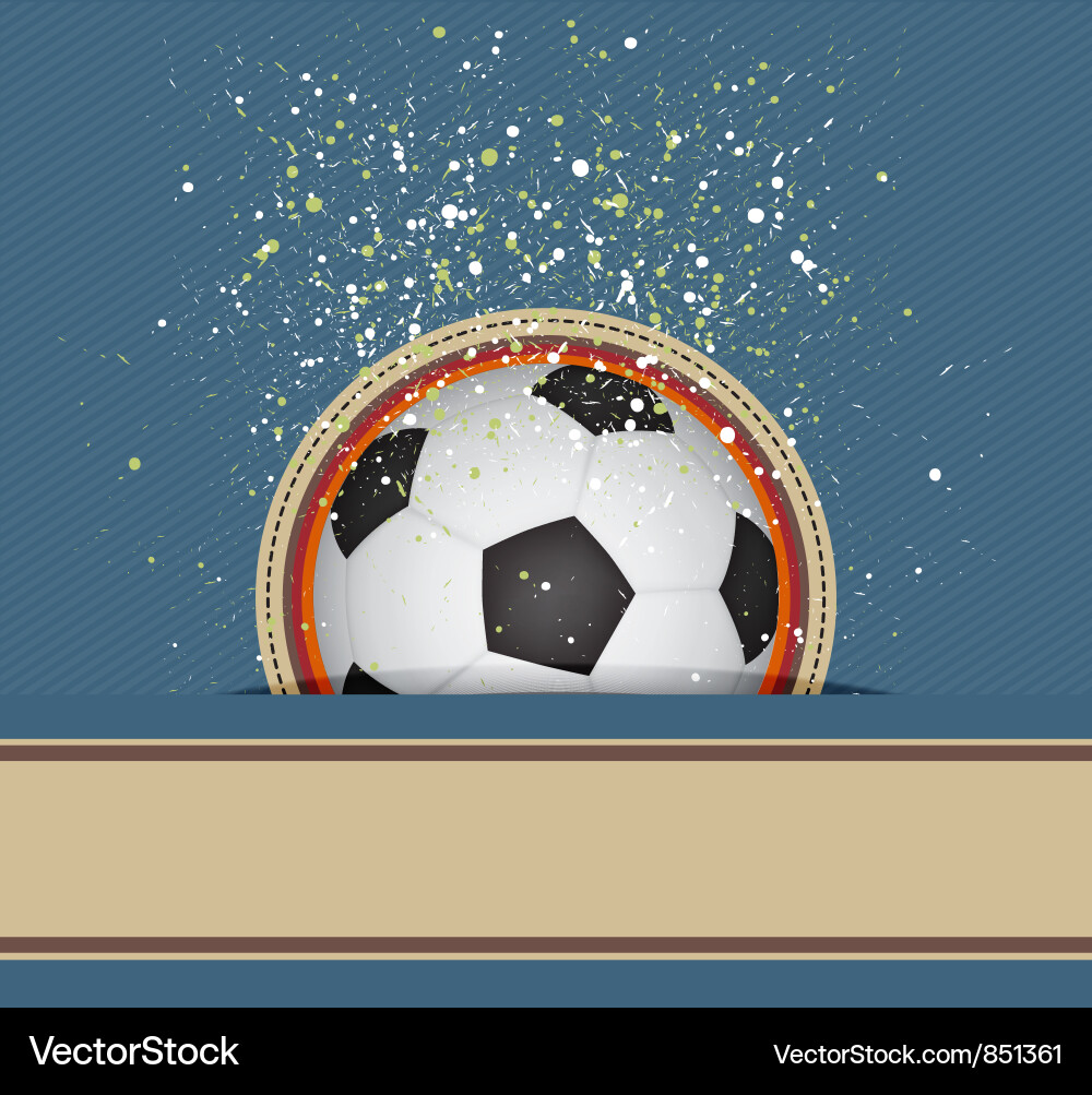 Soccer celebrate background Royalty Free Vector Image