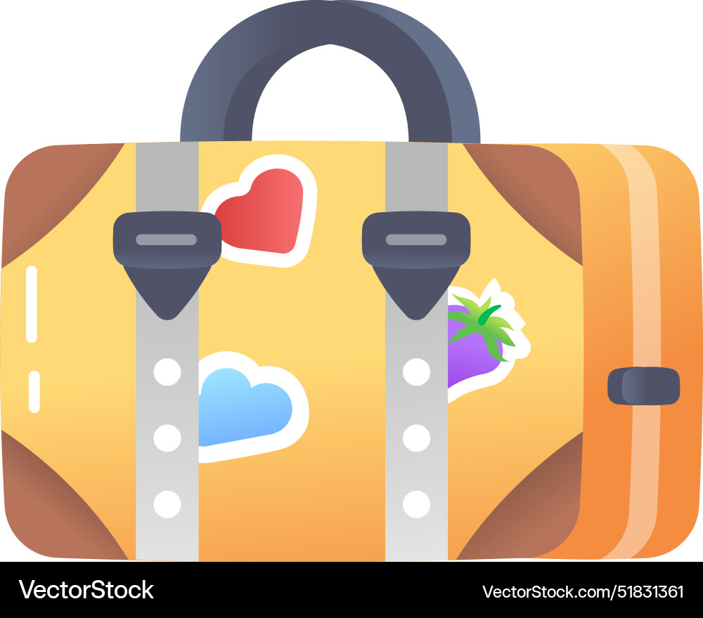 Travel luggage Royalty Free Vector Image - VectorStock