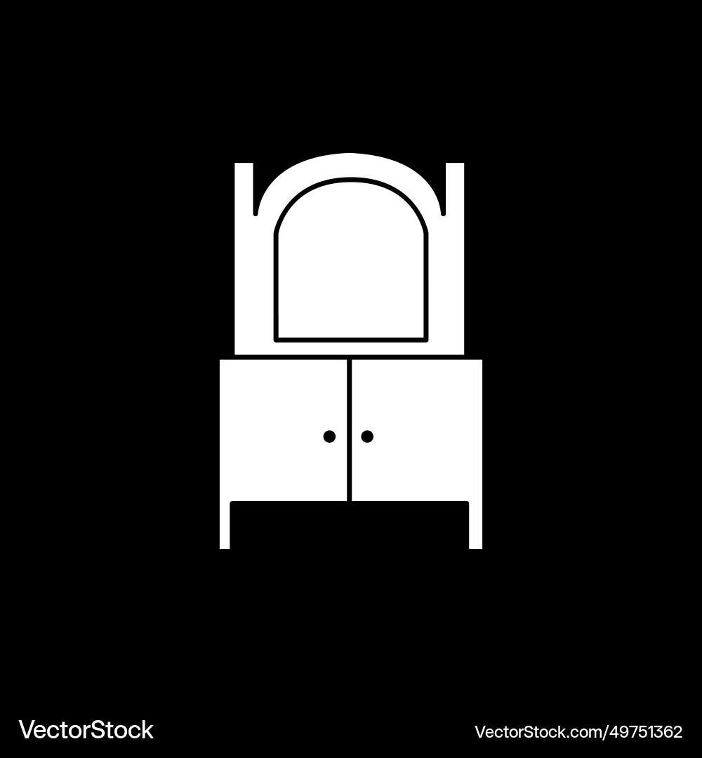 Dressing table icon logo image Royalty Free Vector Image
