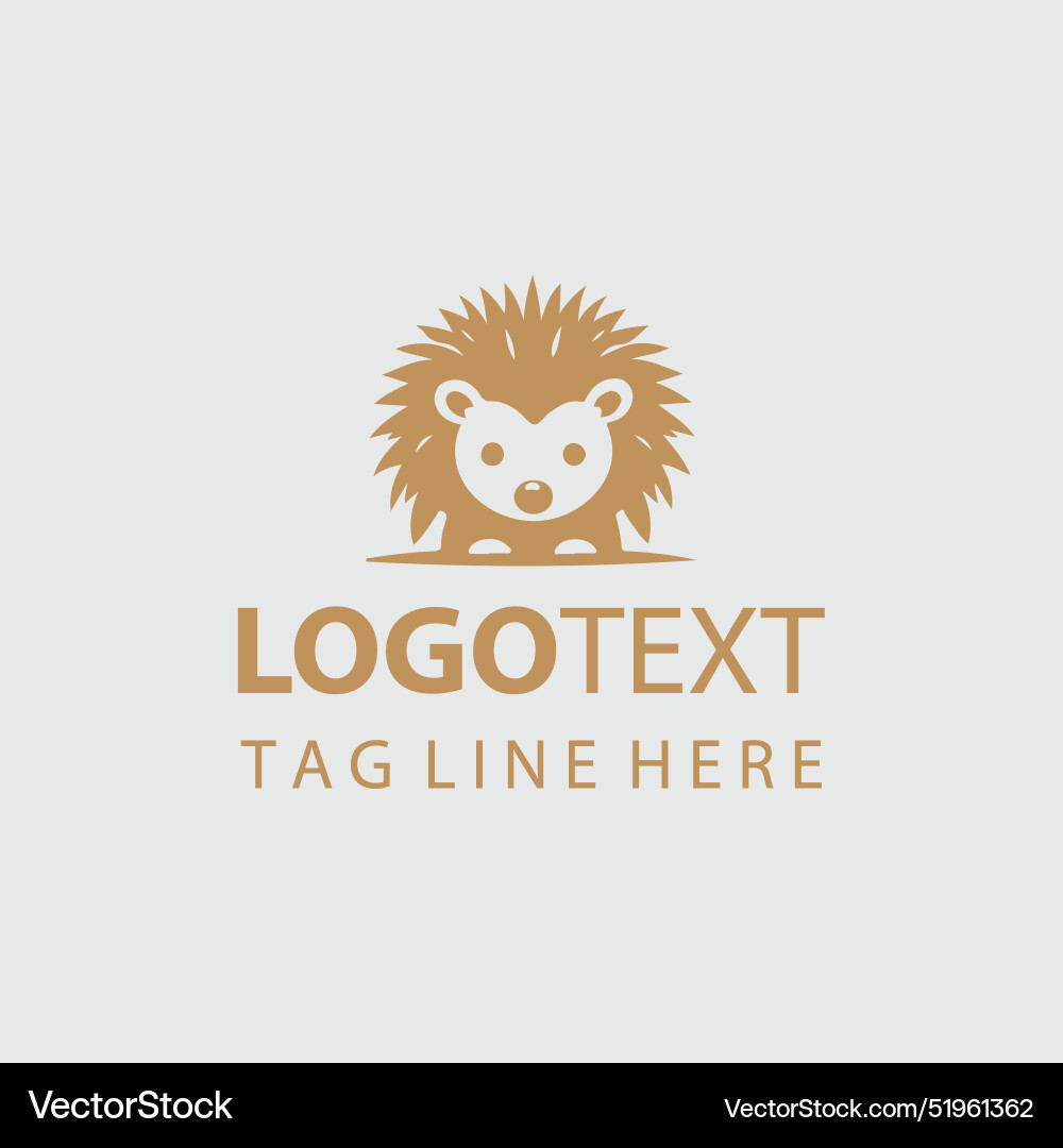 Hedgehog logo Royalty Free Vector Image - VectorStock