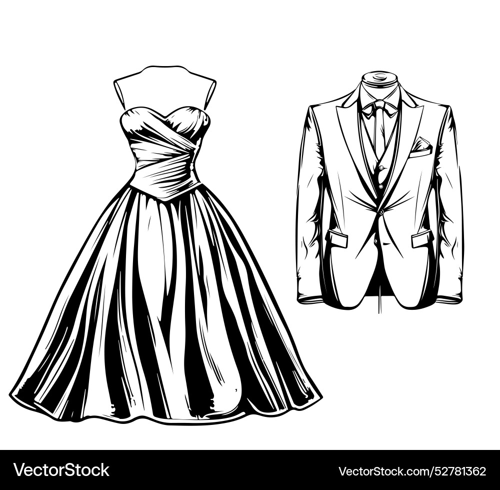 Just married for wedding concept Royalty Free Vector Image