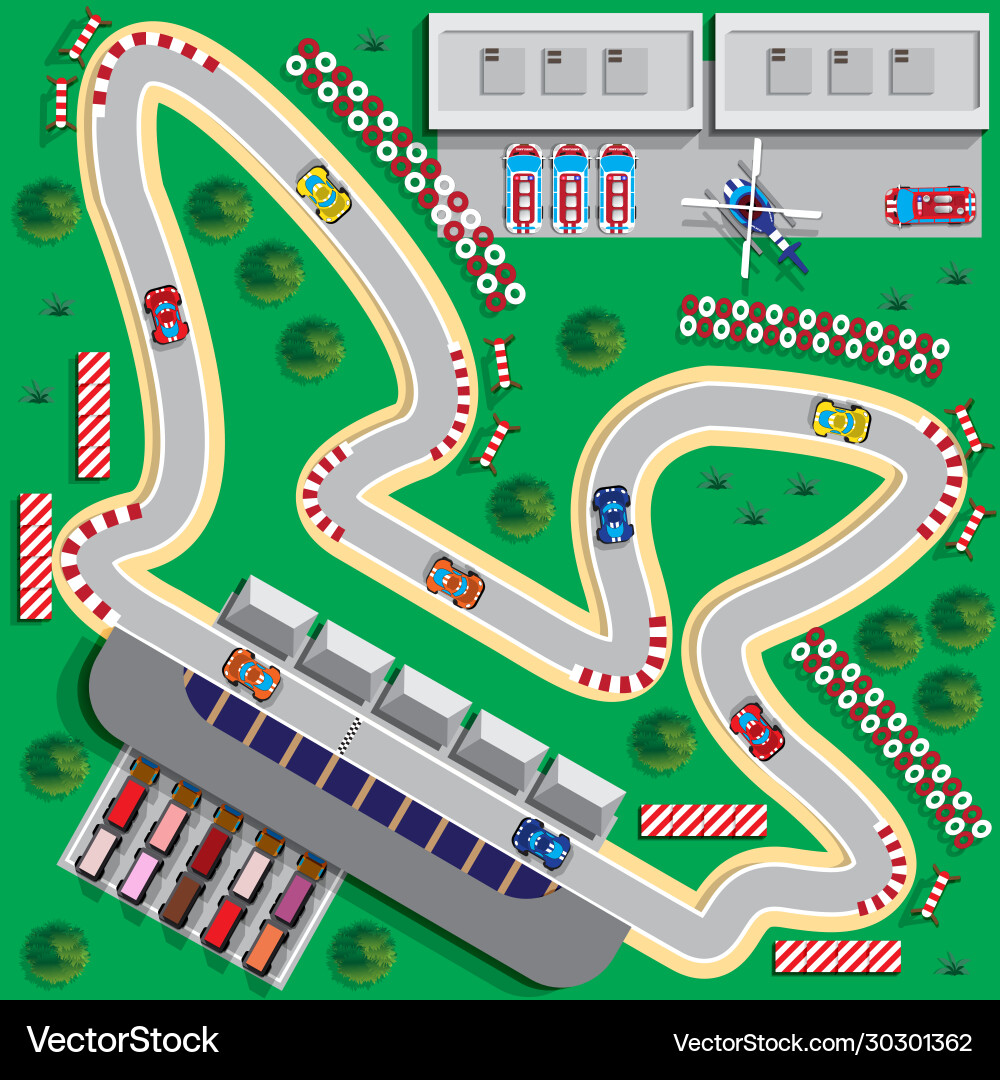 Race track Royalty Free Vector Image - VectorStock