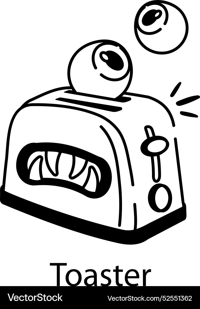 Toaster Royalty Free Vector Image - VectorStock