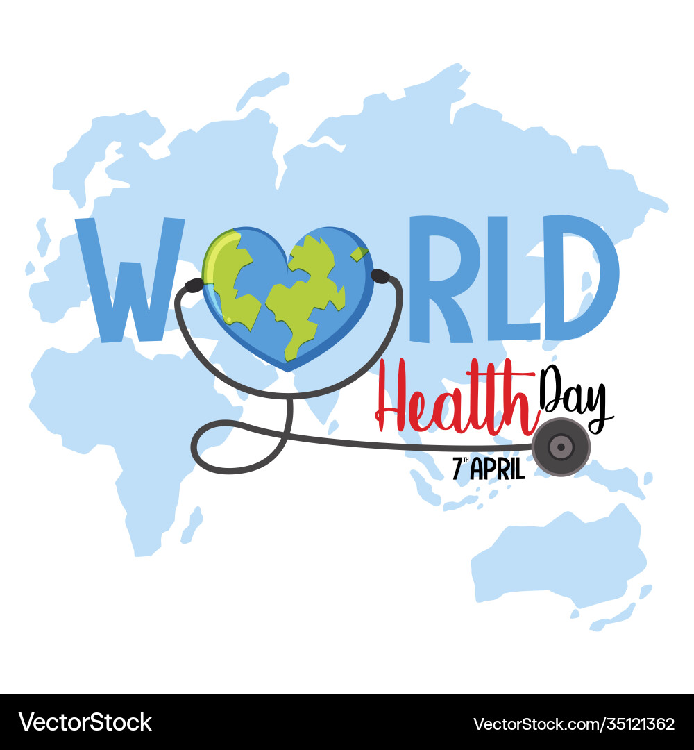 World health day logo Royalty Free Vector Image