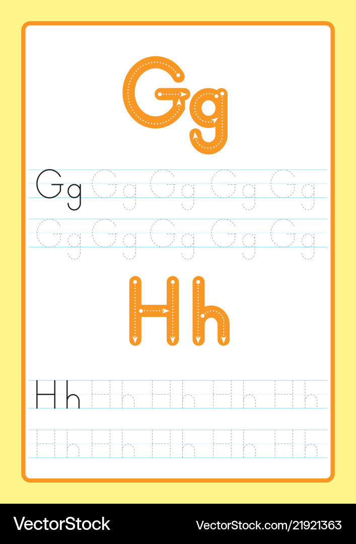 Alphabet letters tracing worksheet with l – Royalty-Free Vector ...