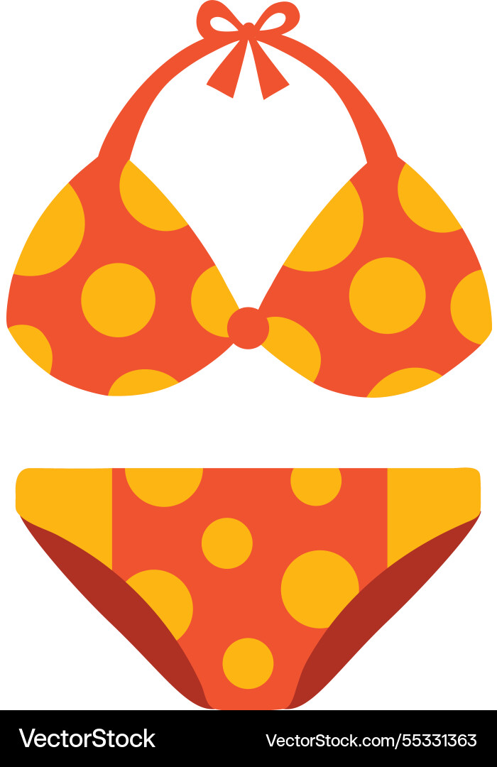 Bikini swimwear Royalty Free Vector Image - VectorStock