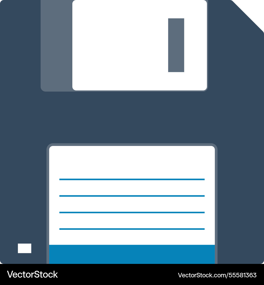 Save to pc flat web icon concept Royalty Free Vector Image