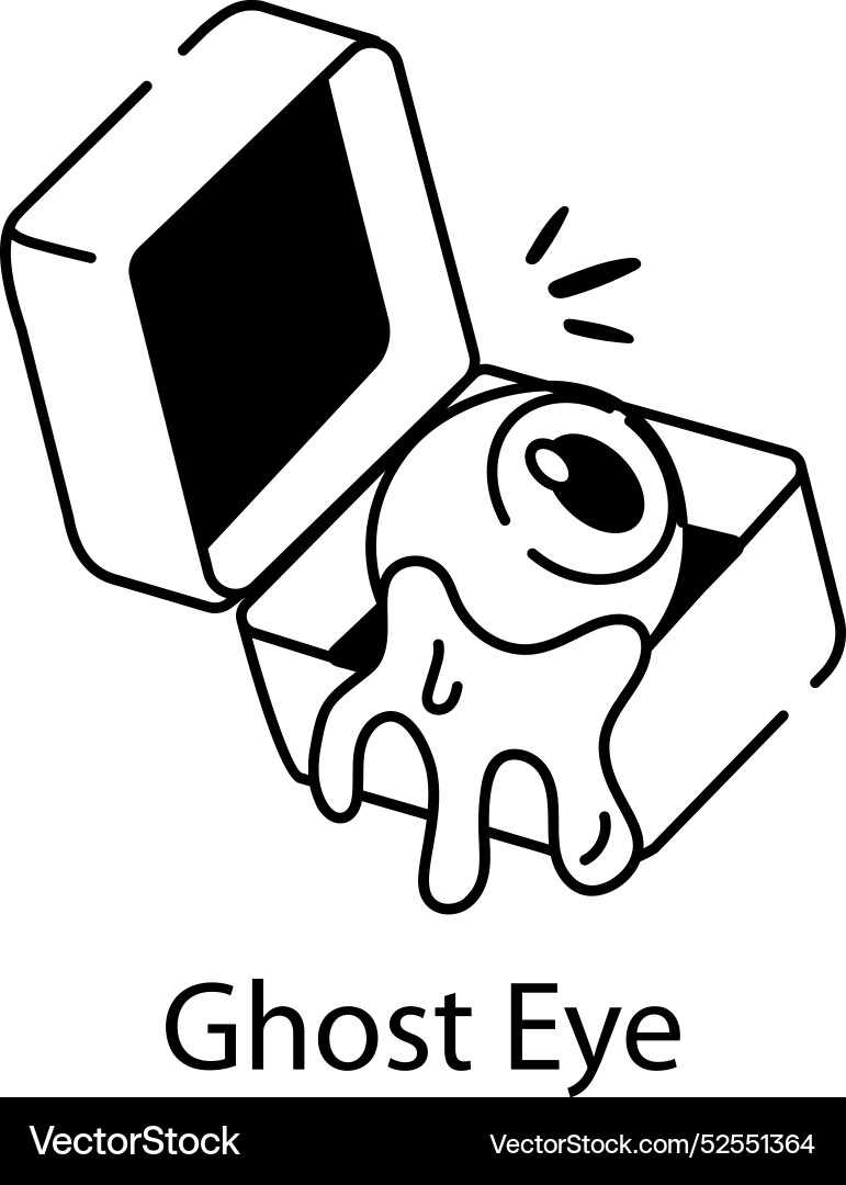 Ghost eye Royalty Free Vector Image - VectorStock