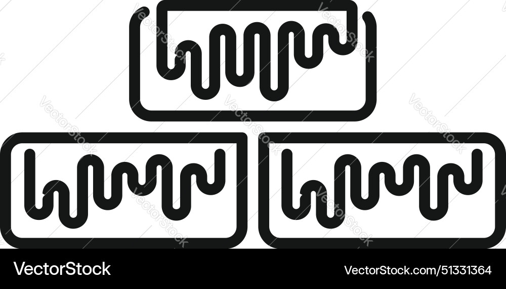 Ruler icon set measurement tools line art Vector Image