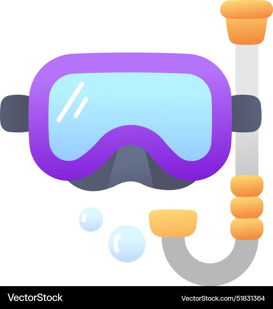 Scuba mask Royalty Free Vector Image - VectorStock