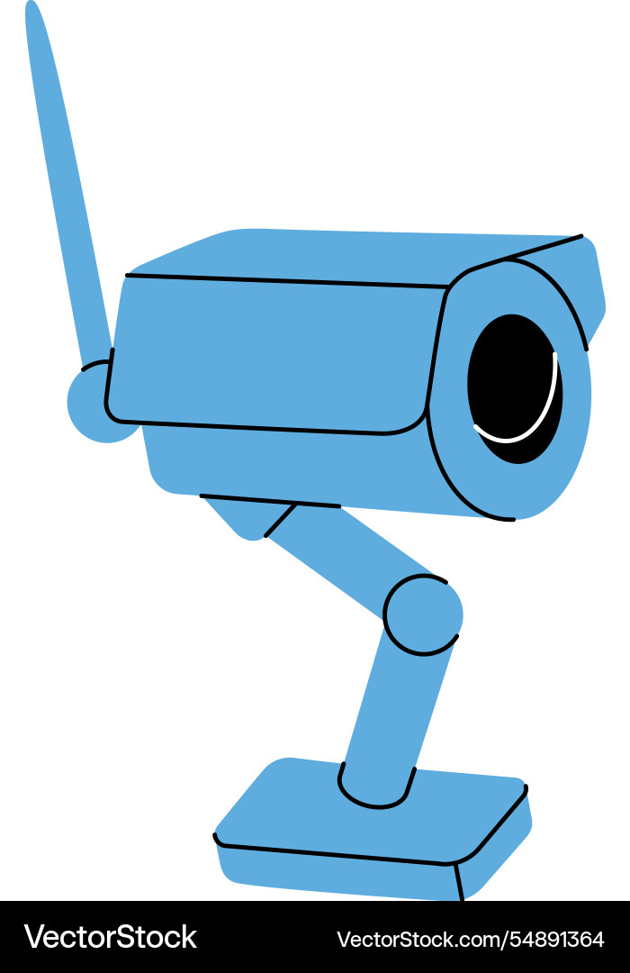 Security video camera surveillance Royalty Free Vector Image