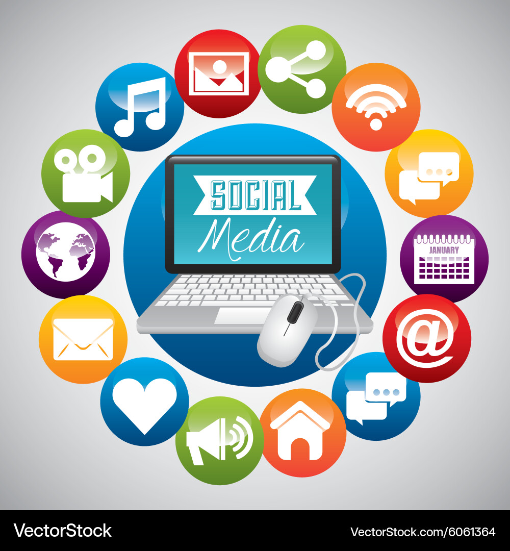 Social media Royalty Free Vector Image - VectorStock
