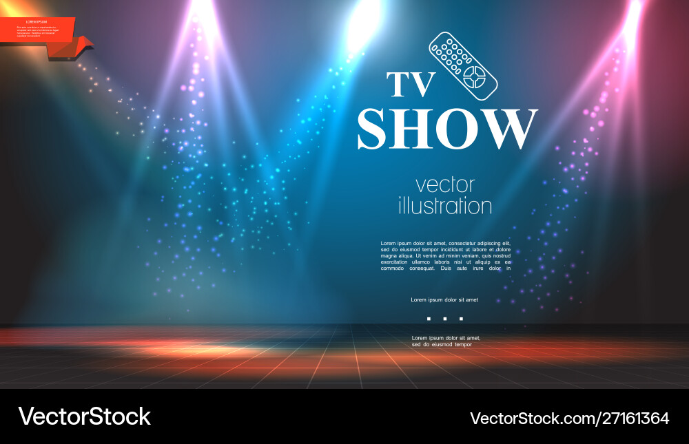 Tv show bright colorful background Royalty Free Vector Image