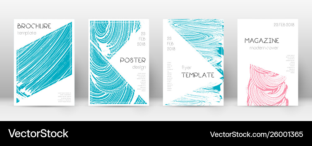 Cover page design template triangle brochure layo Vector Image