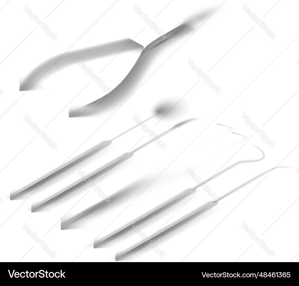 Dentist tools Royalty Free Vector Image - VectorStock