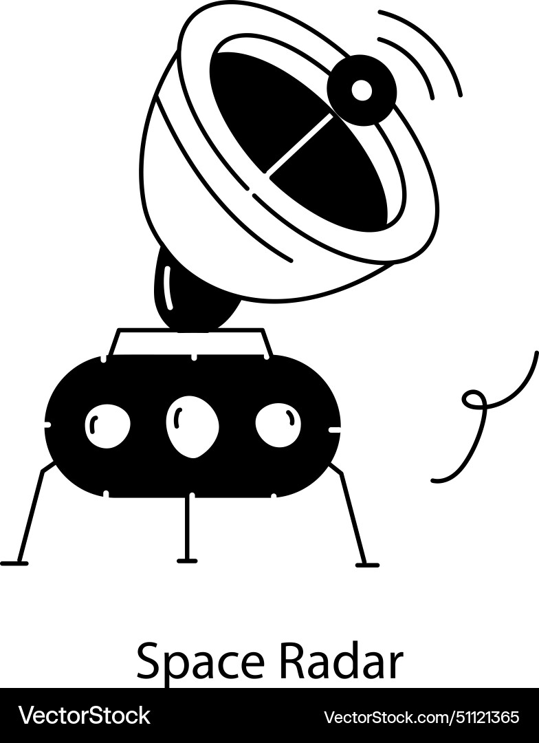 Space radar Royalty Free Vector Image - VectorStock