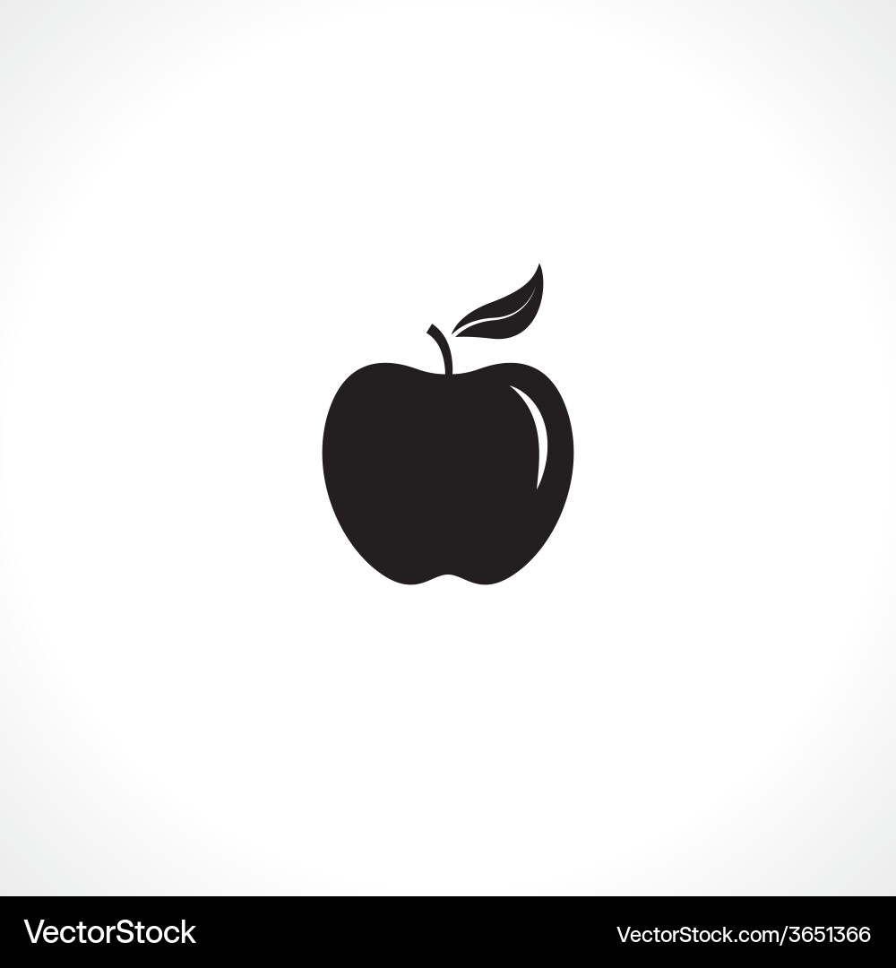 Apple symbol Royalty Free Vector Image - VectorStock