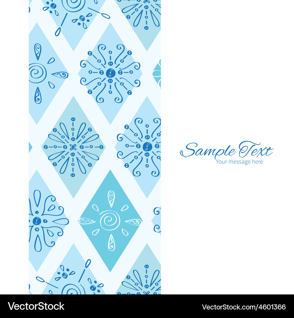 Blue Rhombus Pattern Royalty Free Vector Image