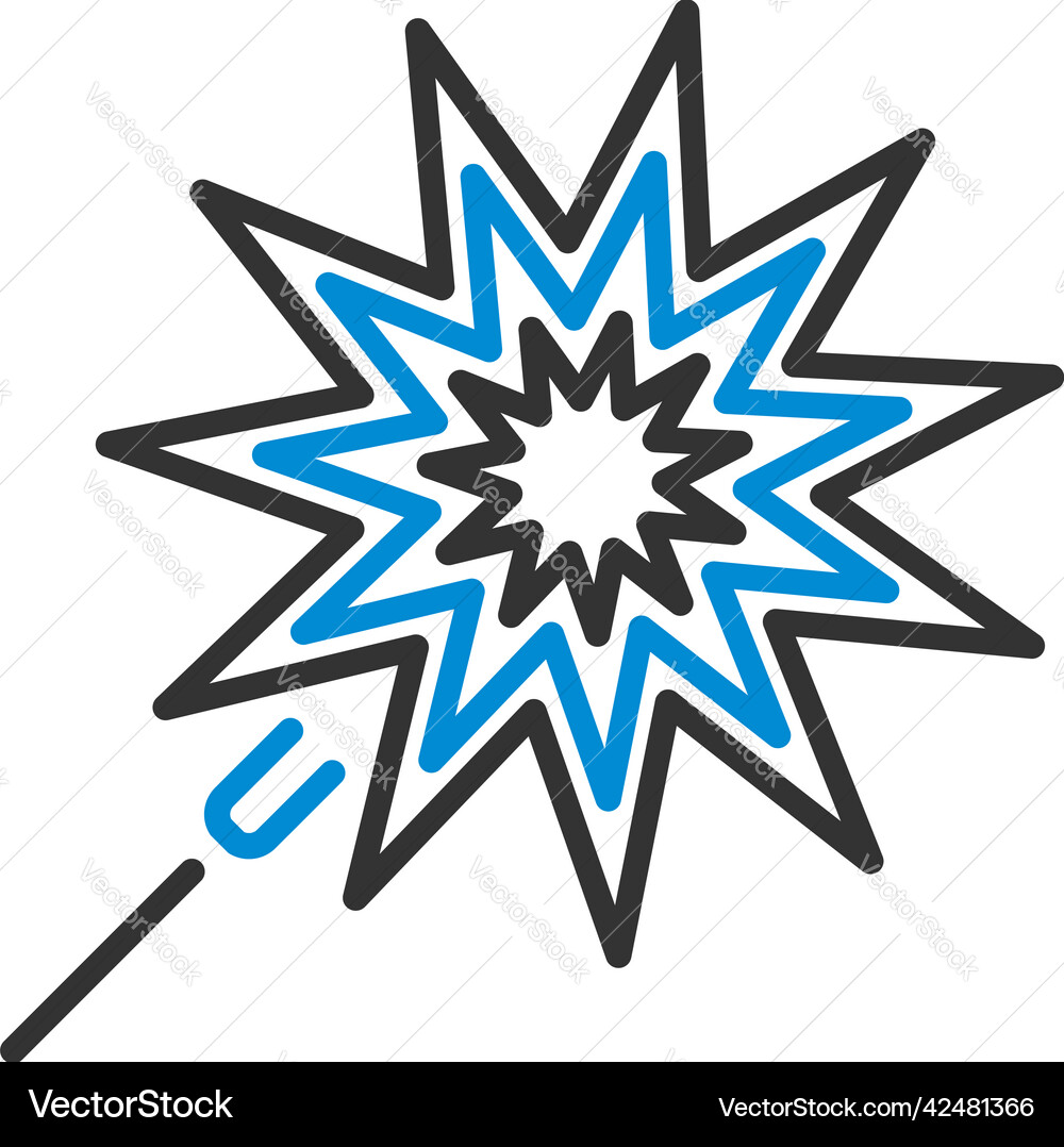 Party sparkler icon Royalty Free Vector Image - VectorStock