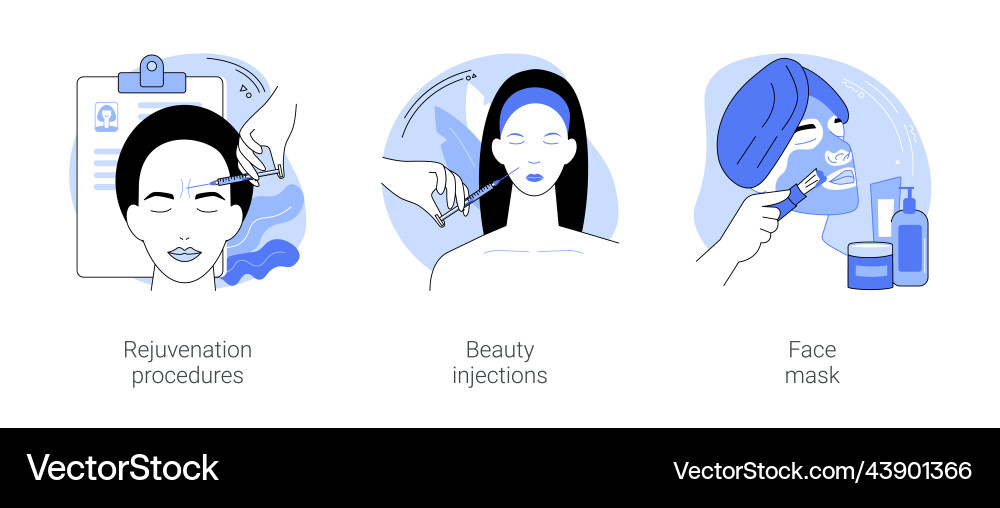 Skin treatment isolated cartoon Royalty Free Vector Image