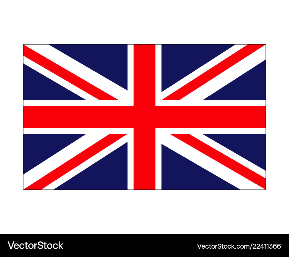 Uk flag england symbol icon design Royalty Free Vector Image