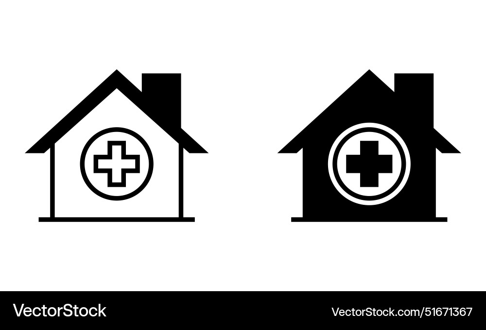 Hospital icon Royalty Free Vector Image - VectorStock