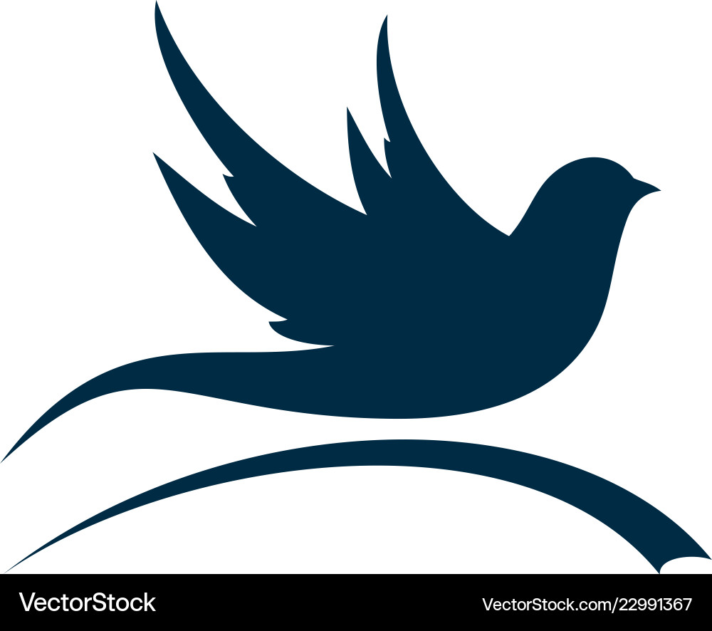 Bird Vector Logo Dove Logo Stock Illustrations – 31,022 Dove Logo