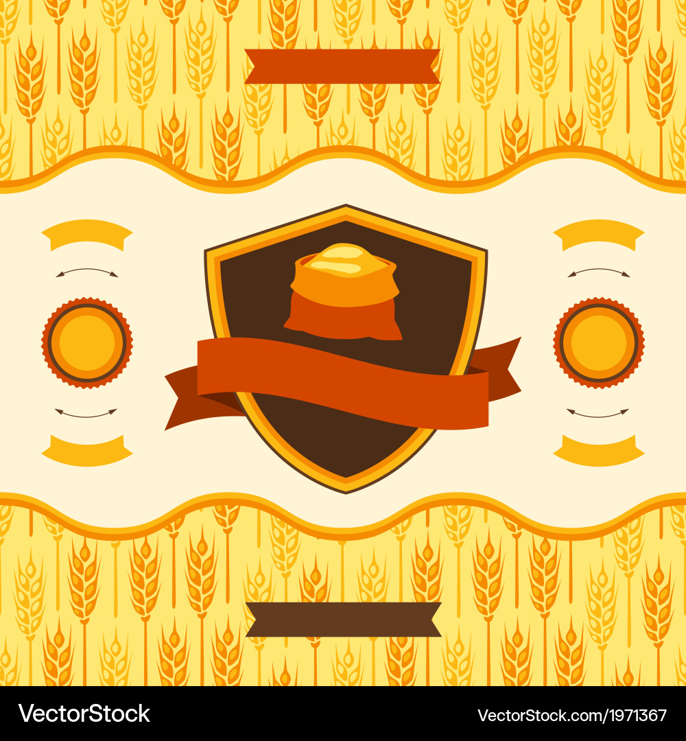 Package design for the flour Royalty Free Vector Image