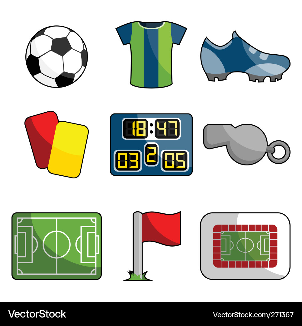 Soccer object icon Royalty Free Vector Image - VectorStock