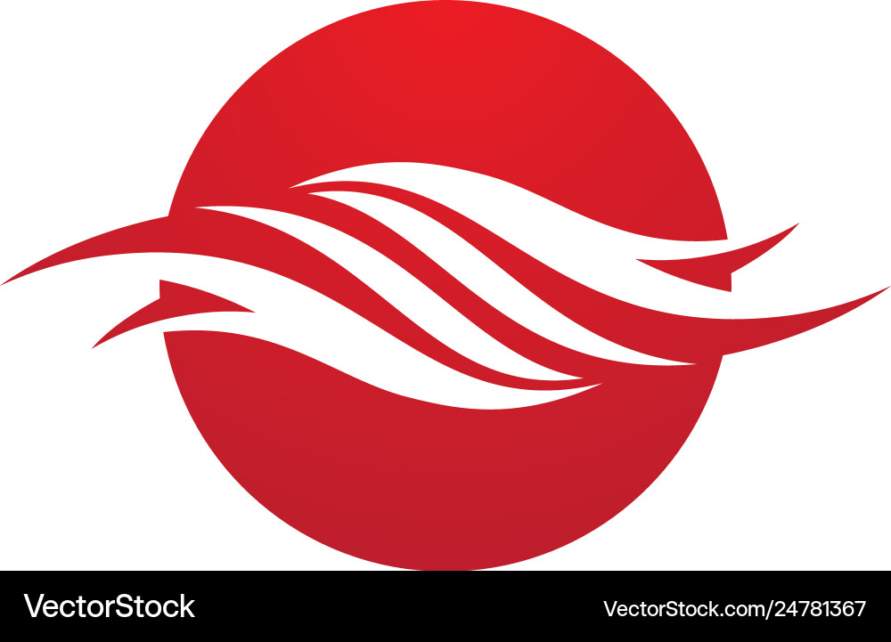 Wave symbol Royalty Free Vector Image - VectorStock