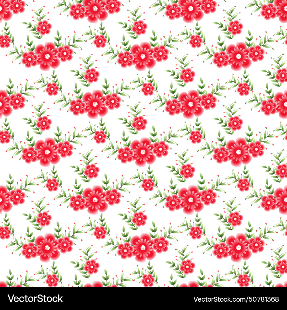 Free flower fabric pattern Royalty Free Vector Image