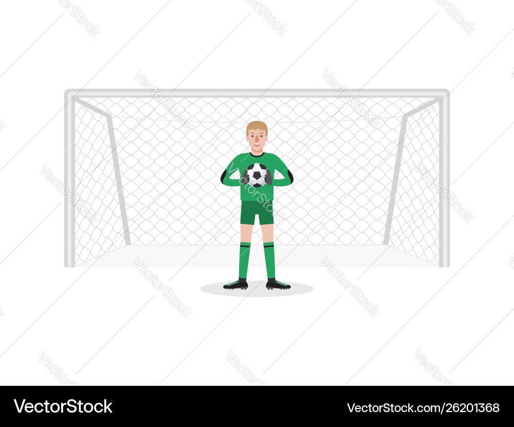 Goalkeeper Royalty Free Vector Image - VectorStock