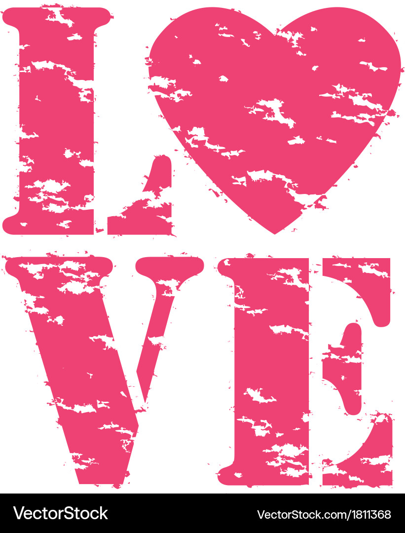 Love grunge rubber stamp Royalty Free Vector Image