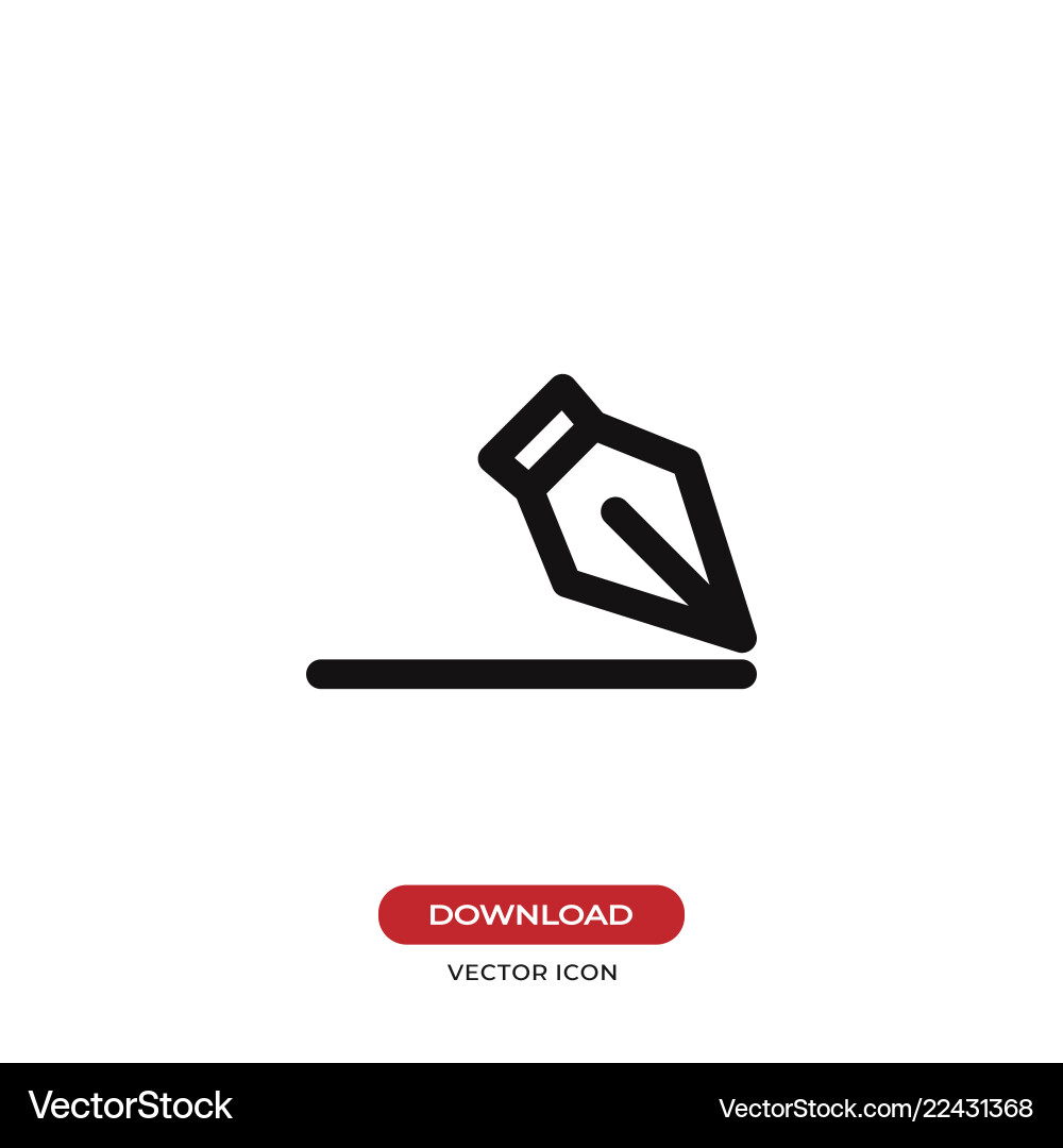 Signature icon Royalty Free Vector Image - VectorStock