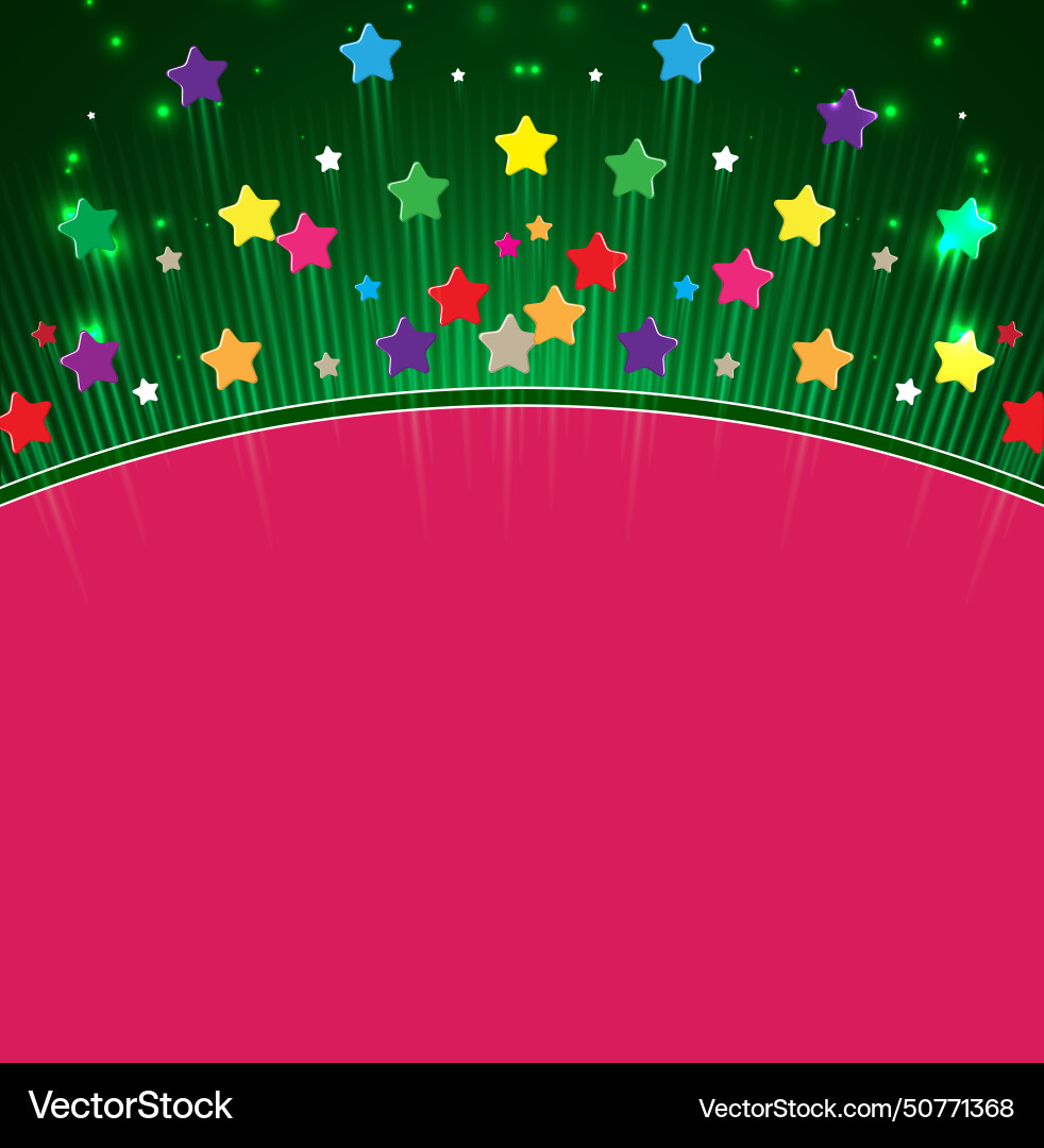 Star happy birthday space abstract background Vector Image