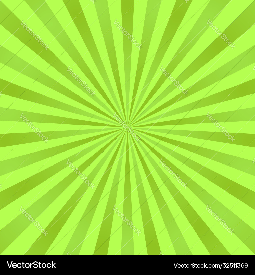 Green ray background vintage abstract texture Vector Image