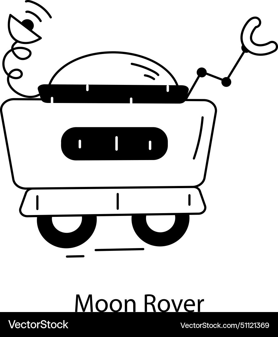 Moon rover Royalty Free Vector Image - VectorStock