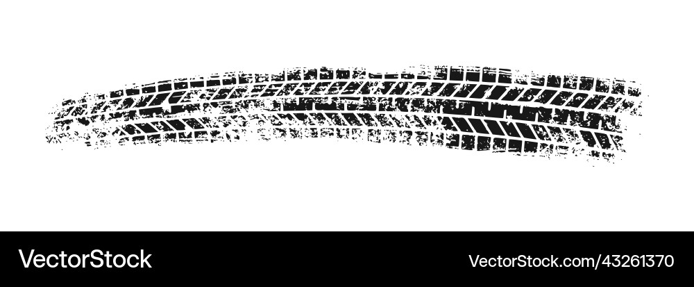Auto tire tread grunge element car and motorcycle Vector Image