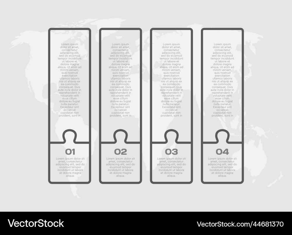 Diagram infographic process on 4 steps Royalty Free Vector